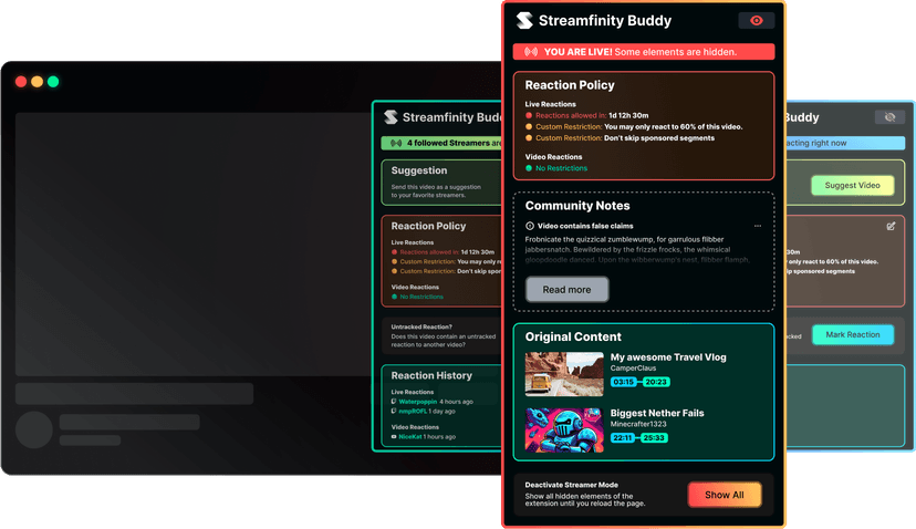 Streamfinity - Step up your reaction game!